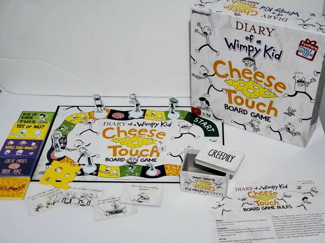 DIARY OF A Wimpy Kid Cheese Touch Board Game Pressman 2010 completed ...