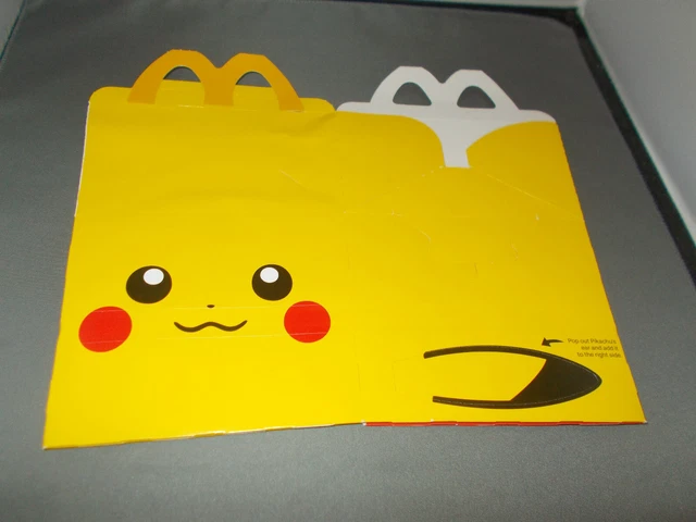 U.K MCDONALDS HAPPY meal empty box Pokemon yellow 2022 (used) £3.00 ...