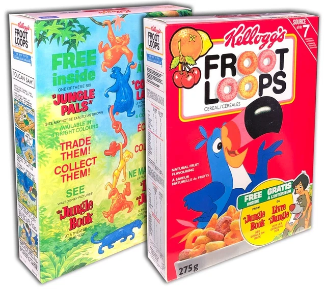 KELLOGG'S FROOT LOOPS (Canadian/Jungle Book) CEREAL BOX (BOX ONLY!) $19 ...