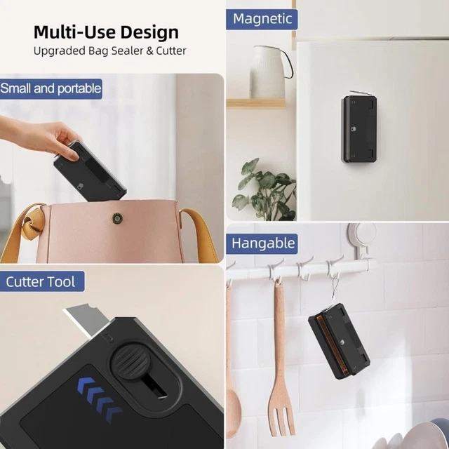 BAG SEALING DEVICE Heat Sealing Machine ABS Texture Suitable for Any ...