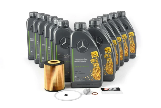 GENUINE MERCEDES BENZ - OM642 Sprinter V6 Diesel Oil Change Kit - 5w-30 ...