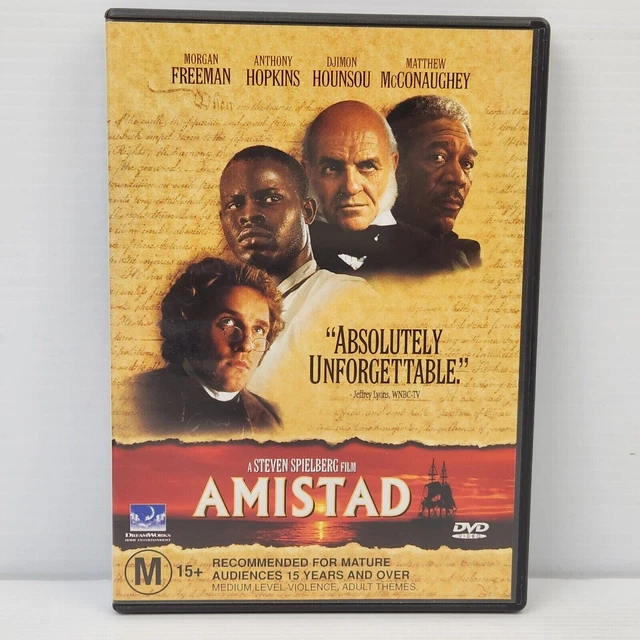 AMISTAD DVD MOVIE 1997 Steven Spielberg Anthony Hopkins Drama History ...