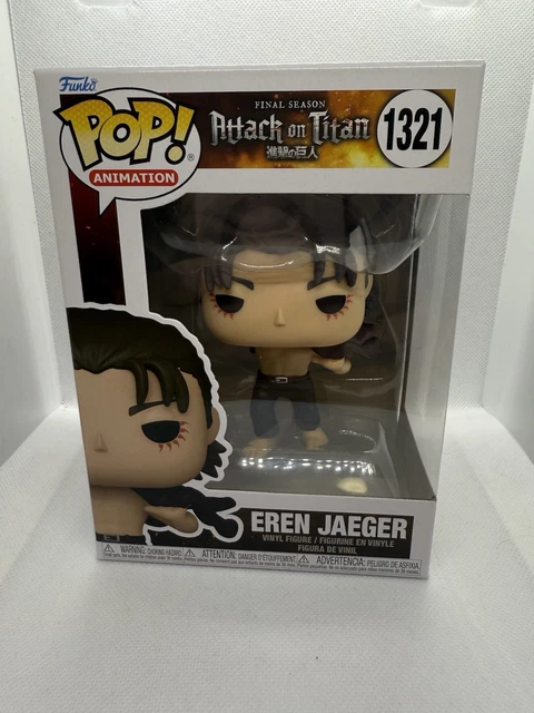 FUNKO POP! ANIME Eren Jaeger Attack on Titan #1321 Vinyl Figure New £11 ...