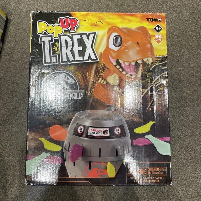 JURASSIC WORLD POP Up T-Rex Game By Tomy 2021 Complete & Good Condition ...