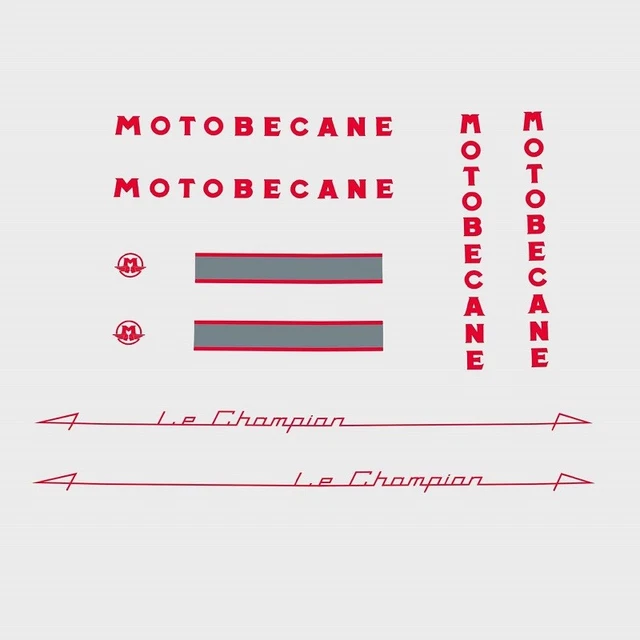 MOTOBECANE LE CHAMPION bicycle Cadre Stickers - decals - Transferts ...