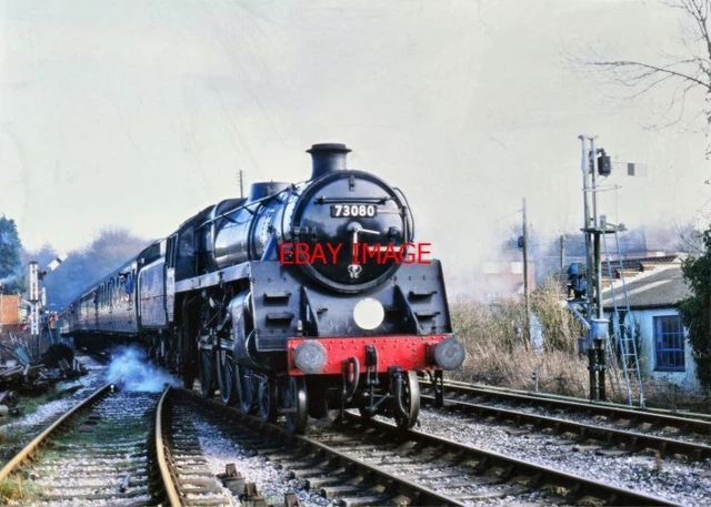 PHOTO BR Br Standard Class 4 Tank 80079 Loco No 73080 At Medstead 4Th ...