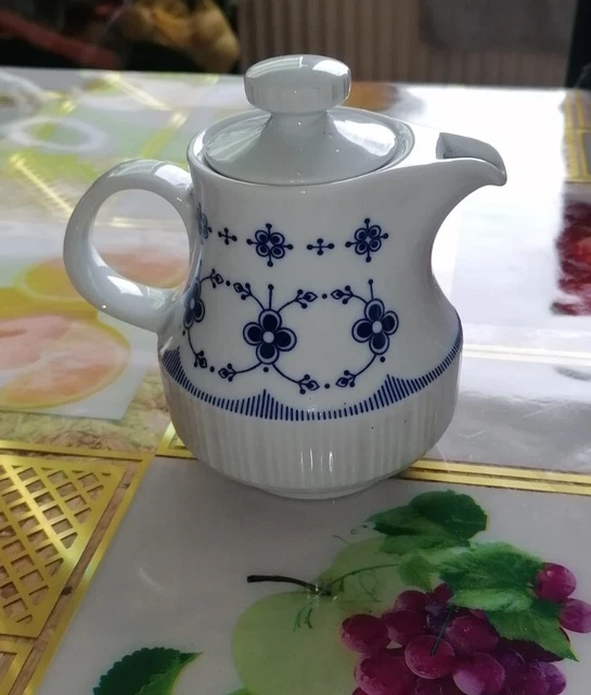 DDR MILCHKÄNNCHEN KAFFEEKANNE Colditz Porzellan Zwiebelmuster Strohmuster EUR 8,50 - PicClick DE