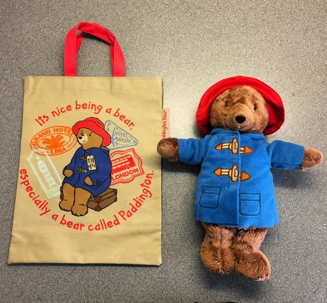 TALKING PADDINGTON BEAR Plush Soft Toy & Tote Bag VGC £9.99 - PicClick UK