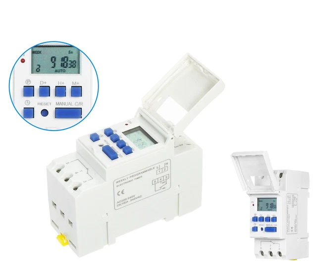 2 X ELECTRONIC Digital Timer Switch Relay Control AC 220V THC15A Relay ...