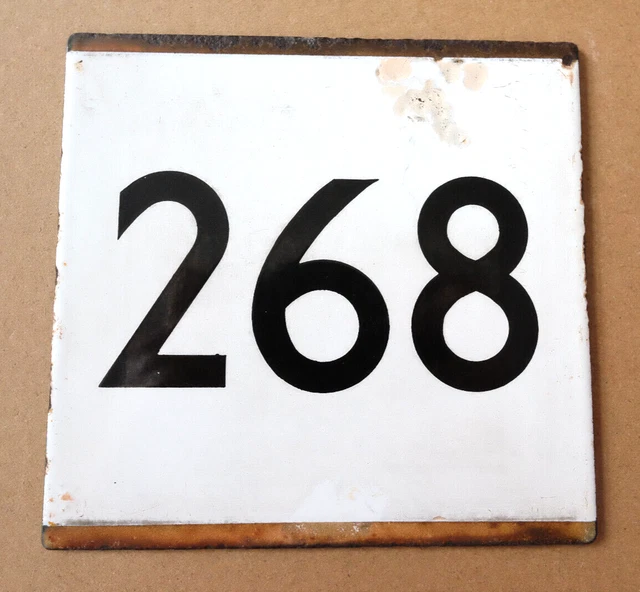 LONDON TRANSPORT ENAMEL BUS STOP E-PLATE for ROUTE 268 £42.50 - PicClick UK