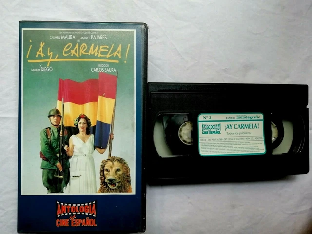 OH, CARMELA! VHS Tape Carmen Maura, Andres Pajares Carlos Saura Spanish ...