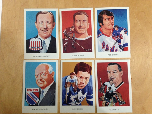 VINTAGE 1983 HOCKEY Hall of Fame Collection H 16 postcards with holder ...