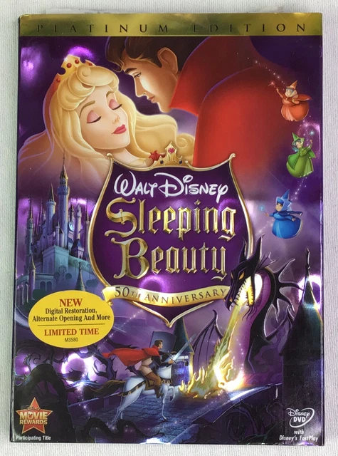 Walt Disney Dvd Sleeping Beauty 50th Anniversary Movie 2 Disc Platinum