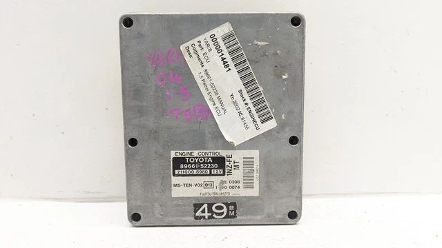 MOTEUR ECU TOYOTA Yaris MK1 XP10 2001 - 2006 1.5 Essence 105CH 14481 ...