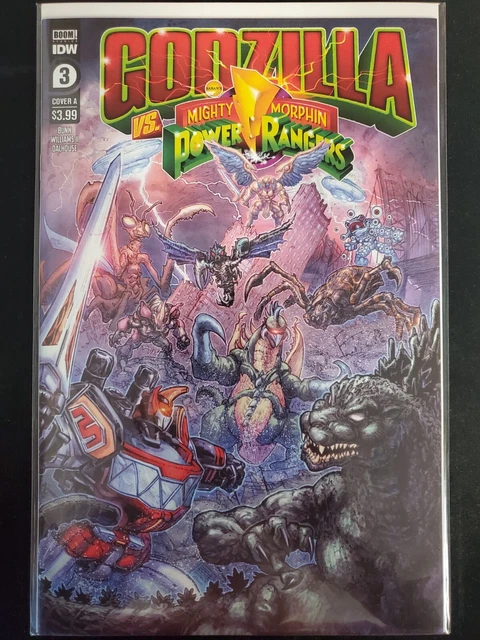 GODZILLA VS MIGHTY Morphin Power Rangers #3 A Cvr IDW 2022 VF/NM EUR 13 ...