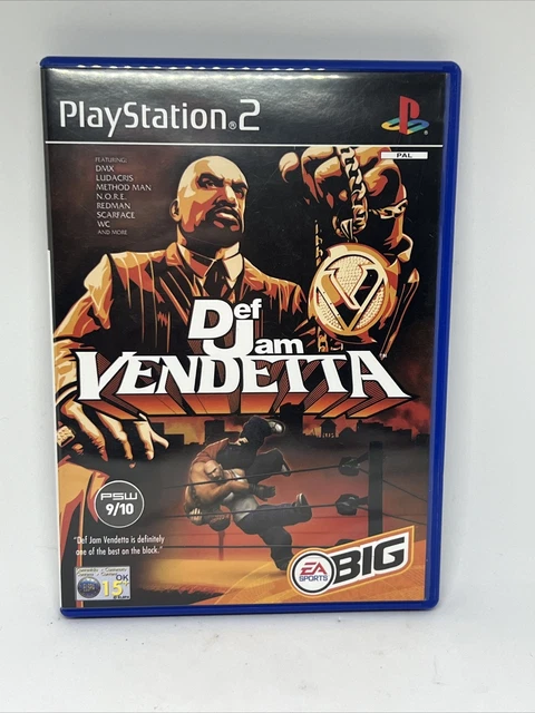 DEF JAM VENDETTA (PS2, PlayStation 2) Inc Manual VGC *FREE UK PP* BLACK ...