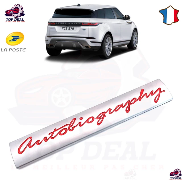 LOGO RANGE ROVER AUTOBIOGRAPHY 3D Emblème Stickers Autocollant silver ...