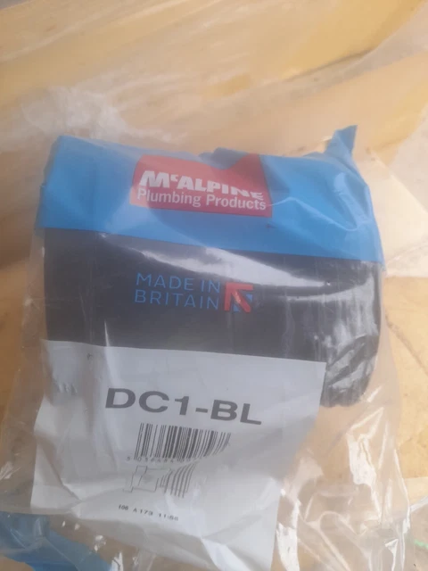MCALPINE 4&/110MM SOIL Pipe Drain Connector Black Dc1-bl. Brand New ...