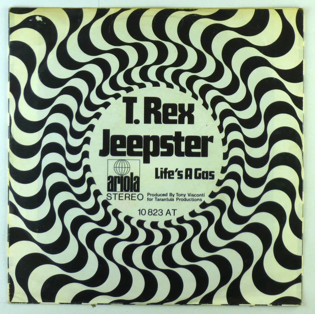 7& SINGLE - T. Rex - Jeepster / Life's A Gas - S2458 - RAR - washed ...