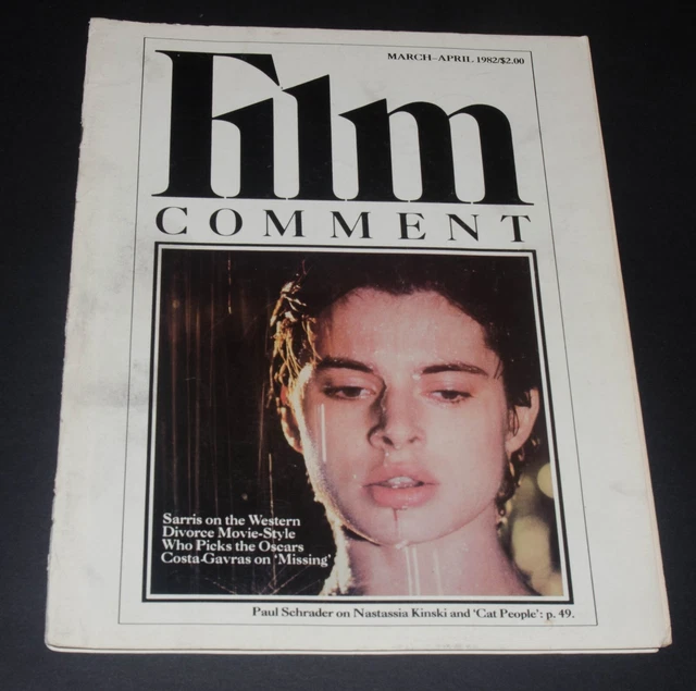 FILM COMMENT MAR-APR 1982 Nastassia Kinski Paul Schrader James Hamilton ...