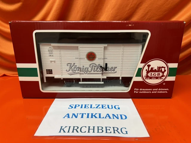 LGB G BIERWAGEN König Pilsener Güterwagen Mit Bremserhaus OVP Neuwertig 43265 EUR 139,00 ...