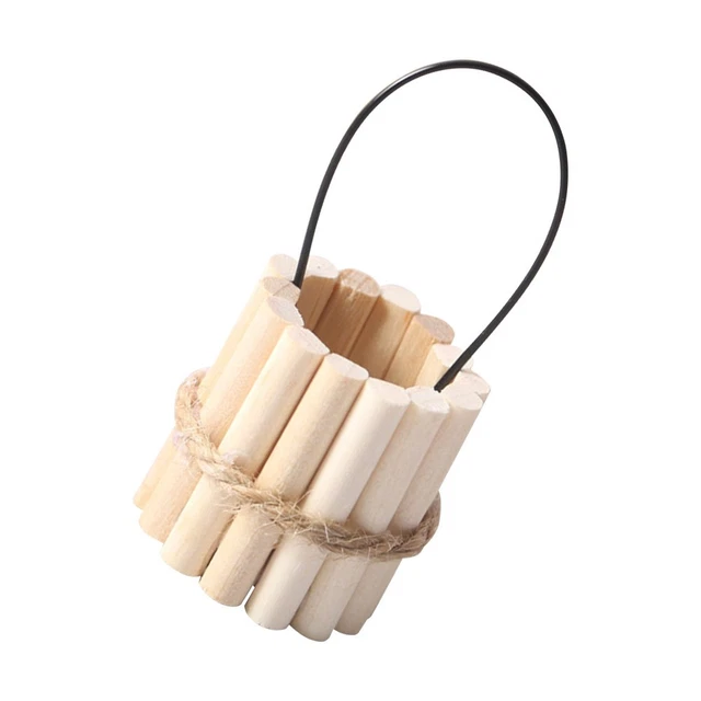 MINIATURE SCENE DECORATION Water Bucket House Ornament Miniatures Fish ...