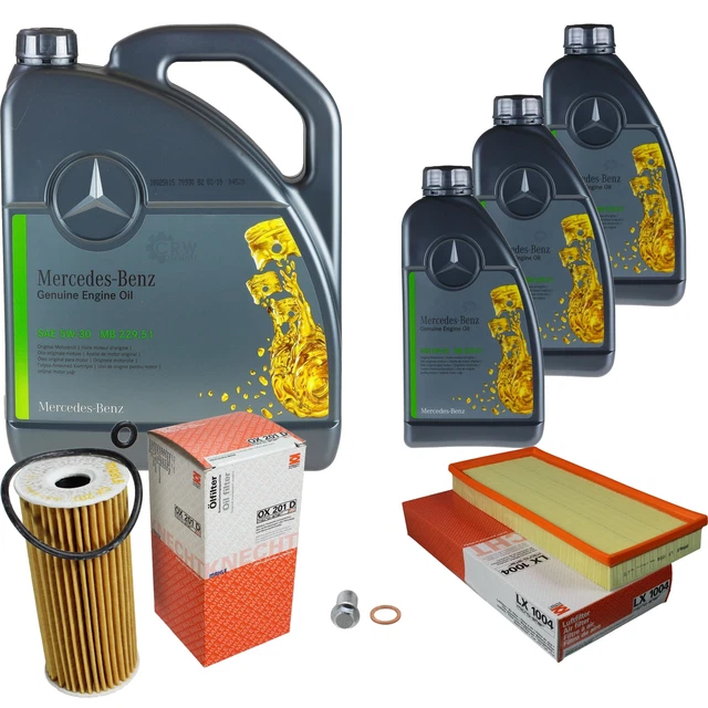 MAHLE CONTROLLO SET 8 L Mercedes Olio 5W-30 229.51 per a-Classe EUR 171 ...