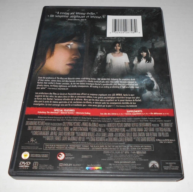 THE UNINVITED DVD Horror Movie Canadian $8.99 - PicClick CA