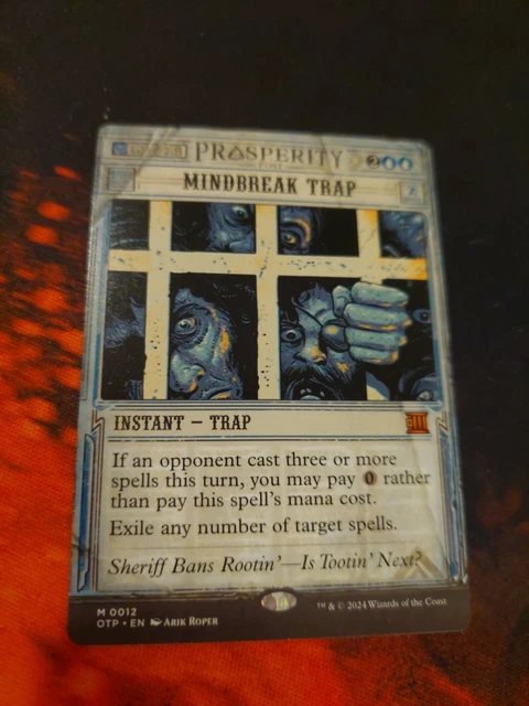 MINDBREAK TRAP QUASI nuovo/m Outlaws Of Thunder Junction MTG blu mitico ...