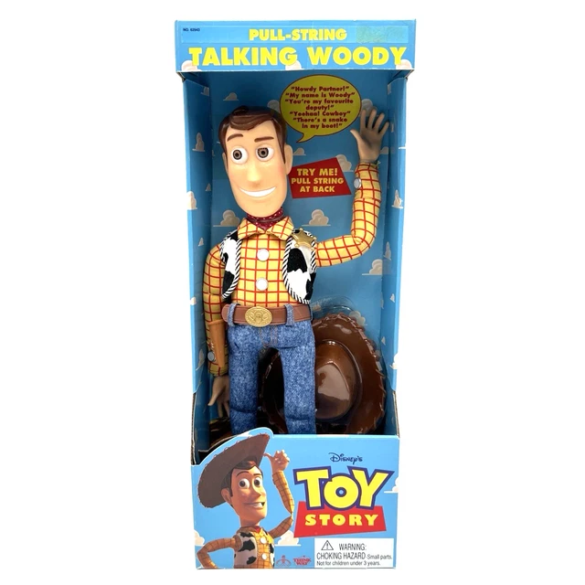 VINTAGE 1995 DISNEY Toy Story Poseable Pull-String Talking Woody Tested ...