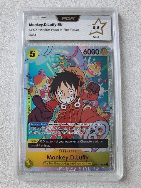 CARTE ONE PIECE PCA 9,5 Monkey D Luffy EN SR Op07-109 Ultra Rare PCA 9,5 EUR 1,00 - PicClick FR