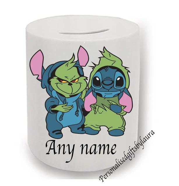 STITCH LILO AND Stitch The Grinch personalised money box EUR 10,04 ...