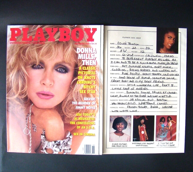 PLAYBOY MAGAZINE NOVEMBER 1989 Donna Mills Cover Renee Tenison ...