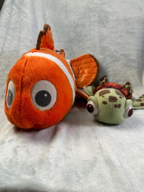DISNEY PIXAR FINDING Nemo and Squirt soft toy plush bundle £11.63 ...