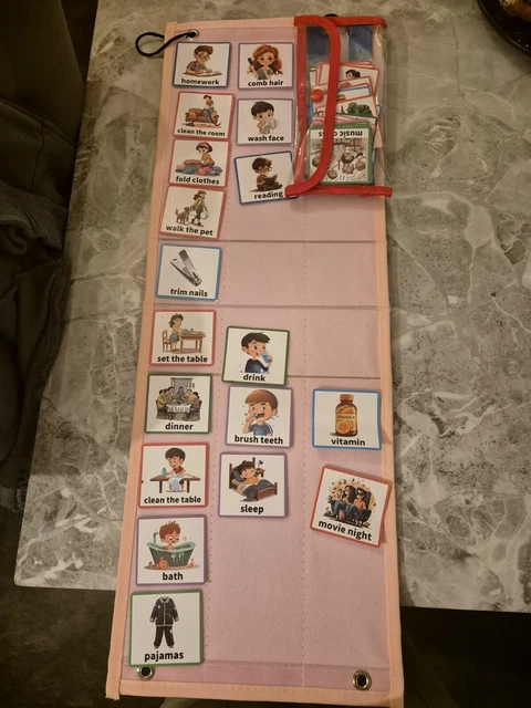 MY SCHEDULE ROUTINE Visual Aid chart for Autism/ADHD/ASD/SEN -UK £0.99 ...