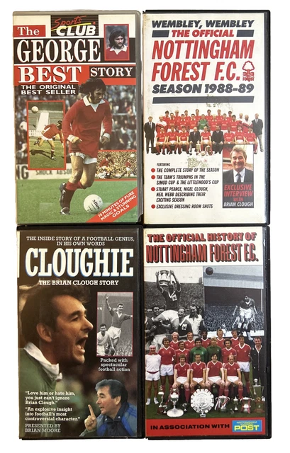 4 X VINTAGE Football VHS Tapes Retro 80s 90s George Best, NFFC - Free ...