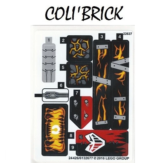 LEGO 70316 - 1x Autocollant / Sticker - NEUF EUR 1,50 - PicClick DE