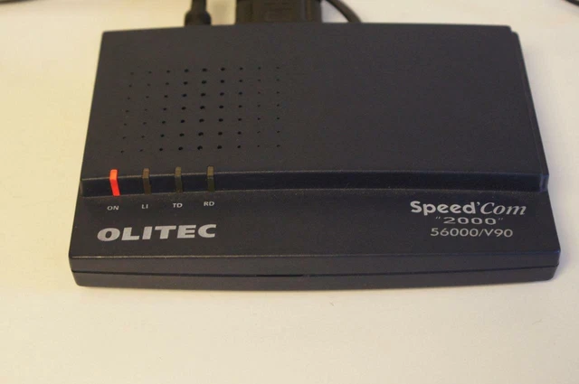 RÉPONDEUR FAX INTERNET A Pc Vintage Olitec Speedcom 2000 Modem 56000 ...