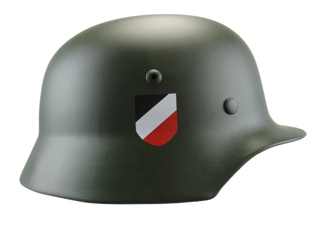 WW2 GERMAN M35 Stahlhelm Real Steel Helmet Reproduction With 100% ...