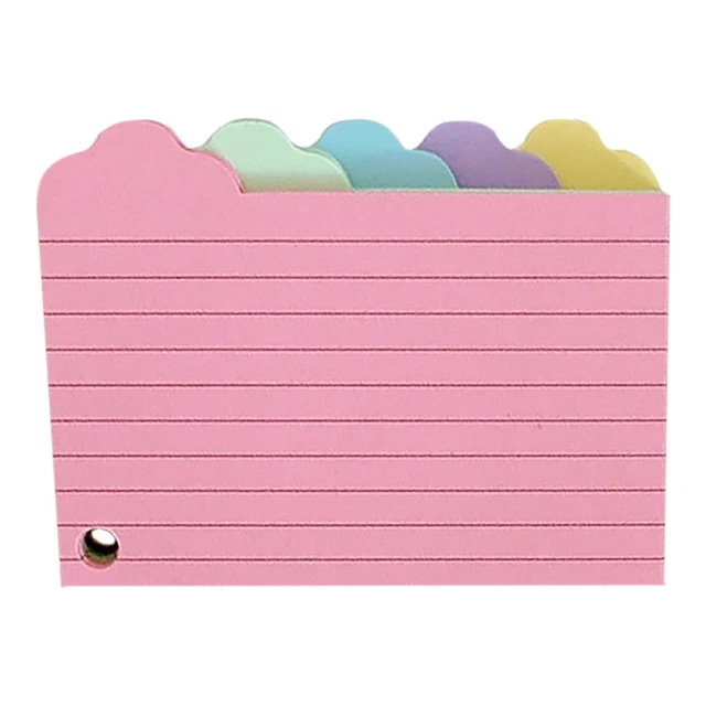 125 SHEETS COLORED Flash Cards Meeting Notebooks Flashcards for ...