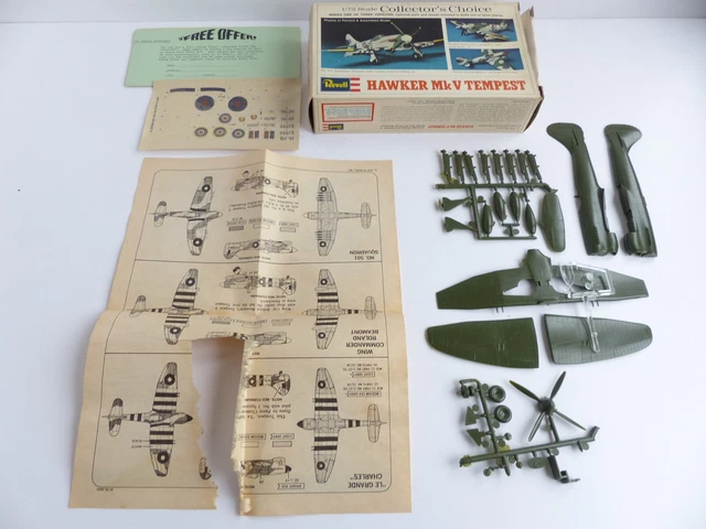REVELL H-78 MODEL TO BUILD AIRCRAFT HAWKER Mk V TEMPEST ECH 1/72 £20.46 ...
