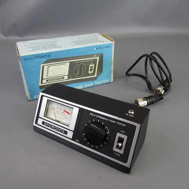 VINTAGE MICRONTA FIELD Strength and SWR Tester Model 21-525B £19.71 ...