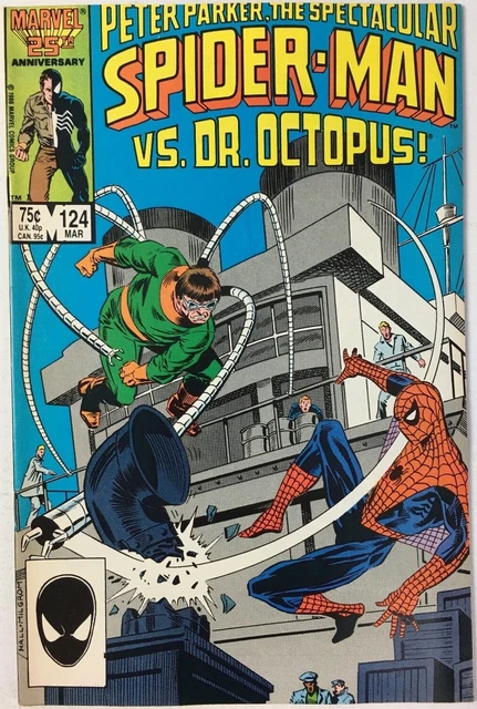 PETER PARKER THE Spectacular Spider-Man Vol 1 #124 March 1987 USA ...