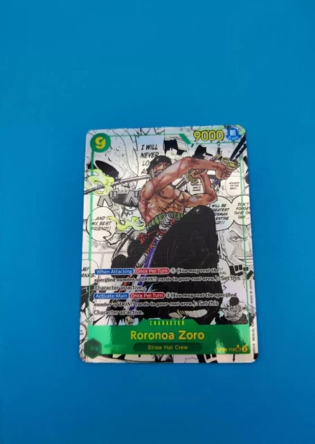 ONE PIECE TCG Card Game ENG Roronoa Zoro OP06-118 SEC Manga Art ...