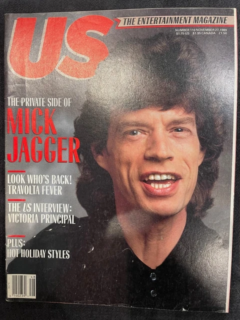 US MAGAZINE - Rolling Stones - Mick Jagger - Issue 116 - November 1989 ...