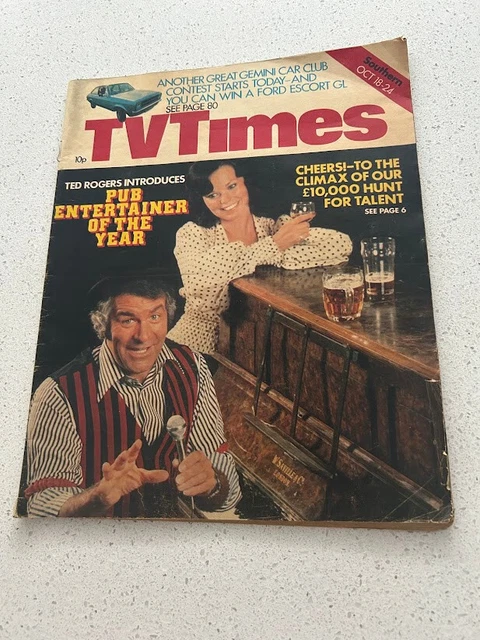 TV TIMES MAGAZINE October 16 1975 Southern Edition Ted Rogers £24.00 ...