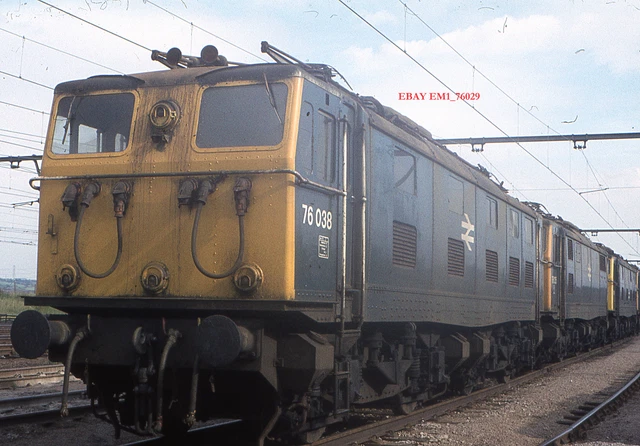 ORIGINAL 35MM SLIDE: Class 76 76038 plus other Class 76's Woodhead Line ...