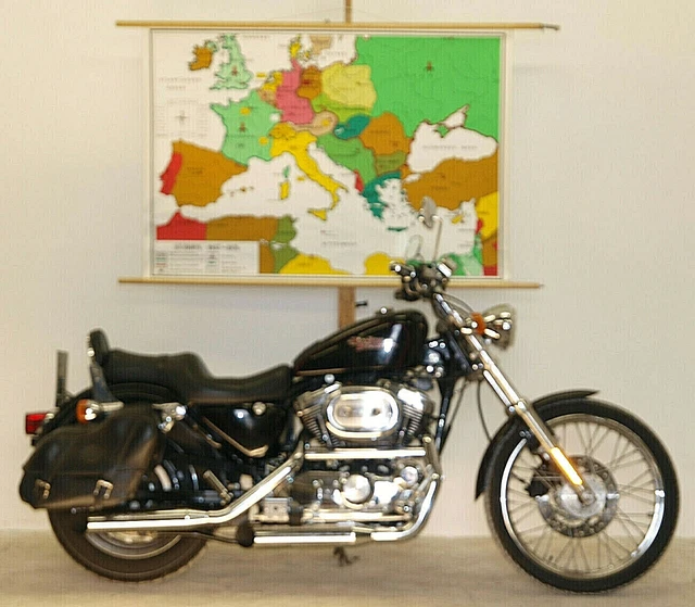 WALL MAP EUROPE map Cold War school map 1957-1974 140x95cm vintage ...