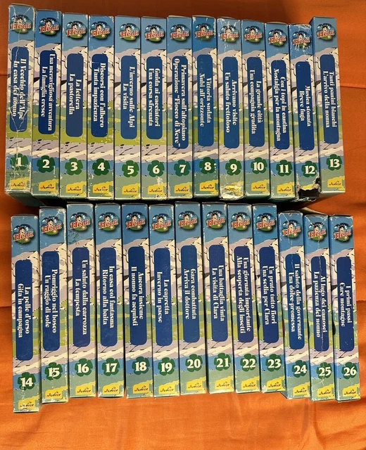 26 VHS ,IL Meraviglioso Mondo Di Serie Animazione Videocassette come in ...