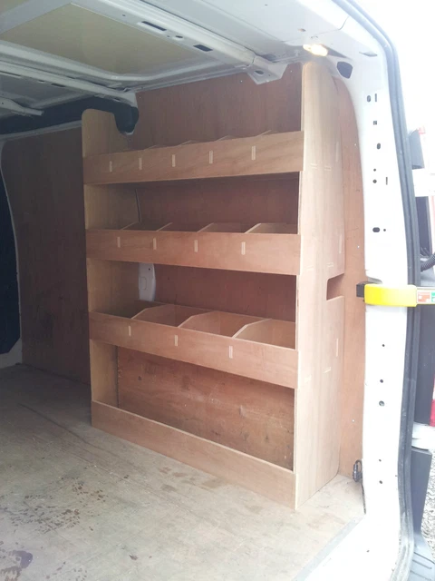 FORD TRANSIT CUSTOM Van Racking - Deeper Shelving - Storage - Fits Swb ...